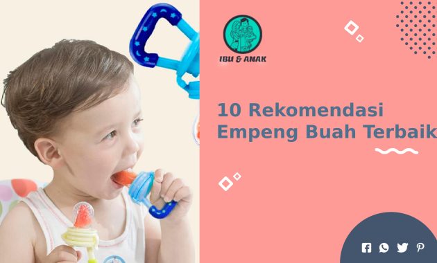 10 Rekomendasi Empeng Buah Terbaik, Pasti Nyaman dan Aman