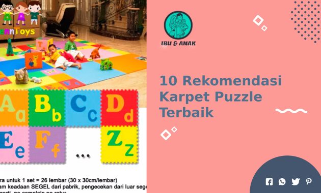 10 Rekomendasi Karpet Puzzle Terbaik untuk Anak - Mamwips