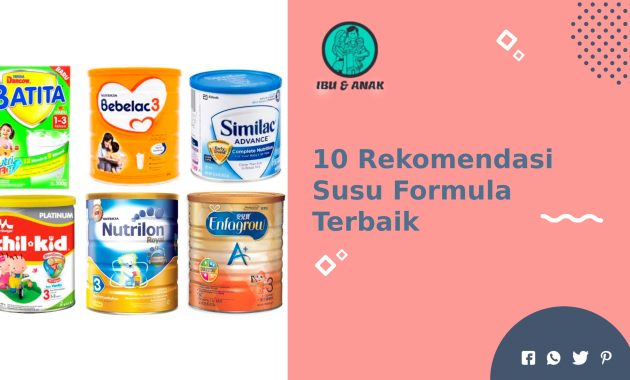 Rekomendasi Susu Formula Terbaik Untuk Bayi Usia 0-6 Bulan